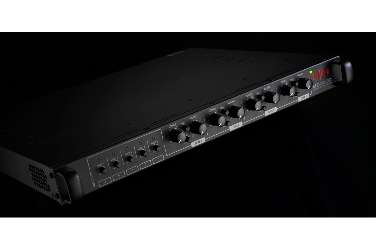MZ-280Q | Four Zone Matrix Power Amplifier - HH Electronics